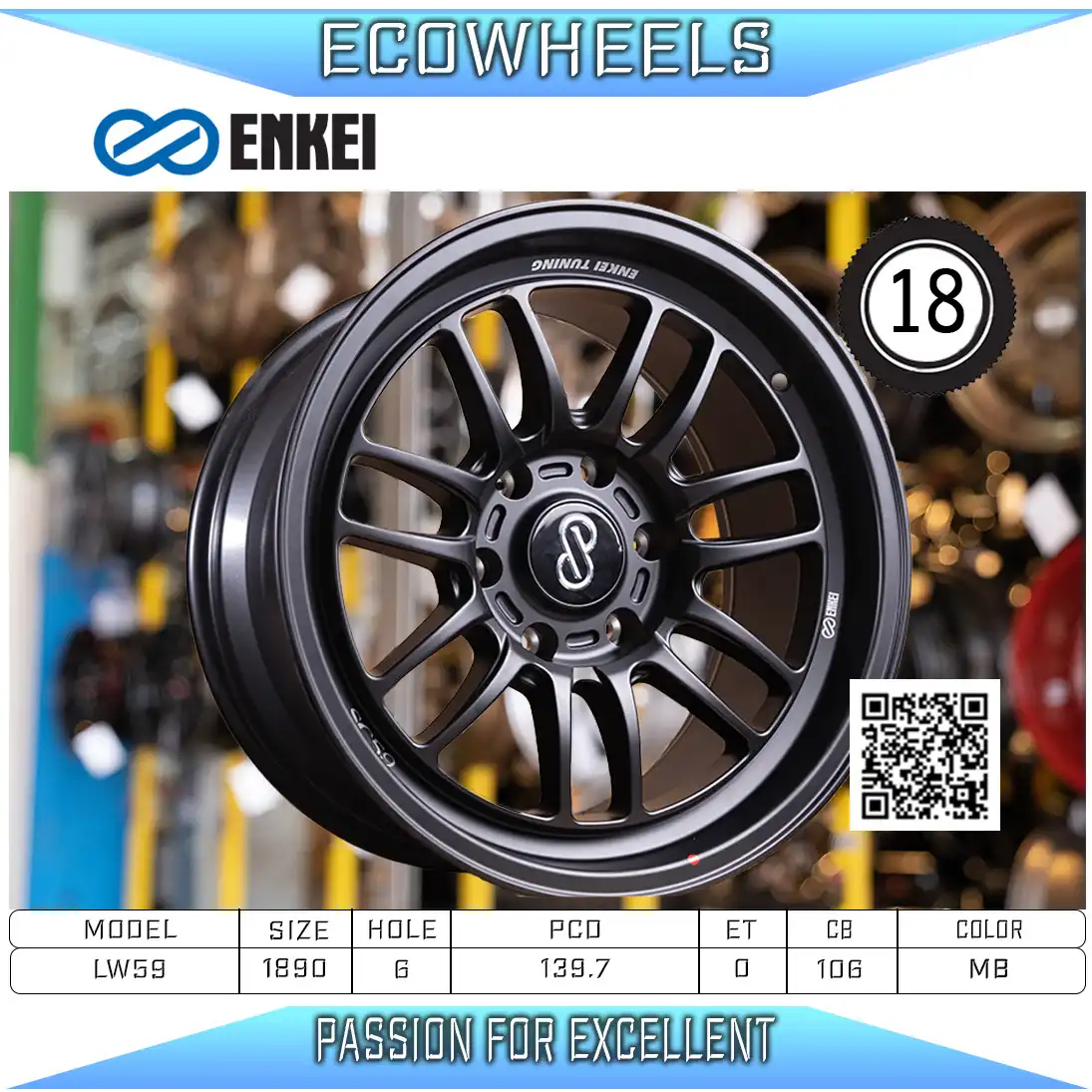 Enkei wheels | Tuning sc59 18 inch 6H139.7 - Ecowheels